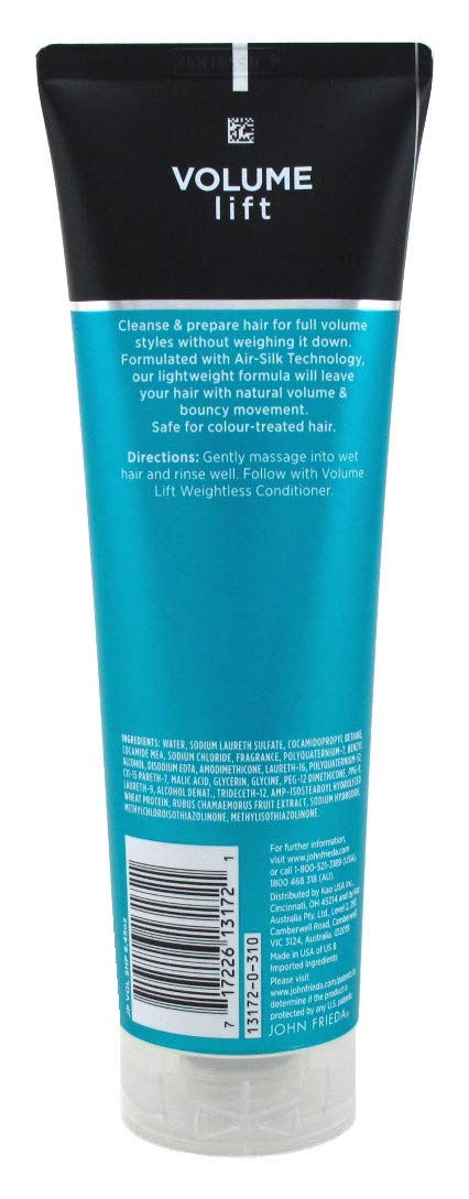 John Frieda Shampoo Luxurious Volume Tube 8.45 Ounce (249ml) (6 Pack)