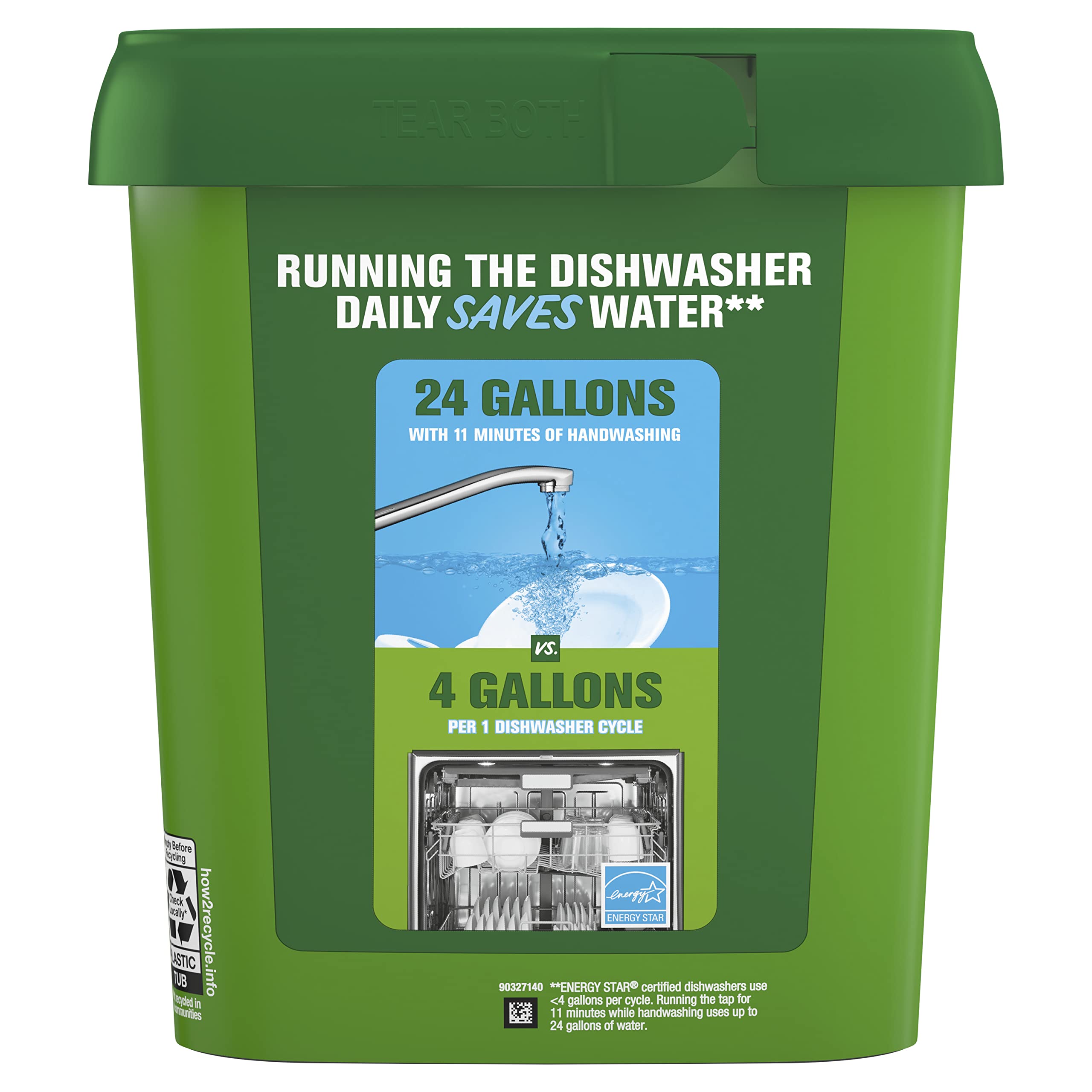Cascade ActionPacs Dishwasher Detergent, Fresh Scent, 85-Count