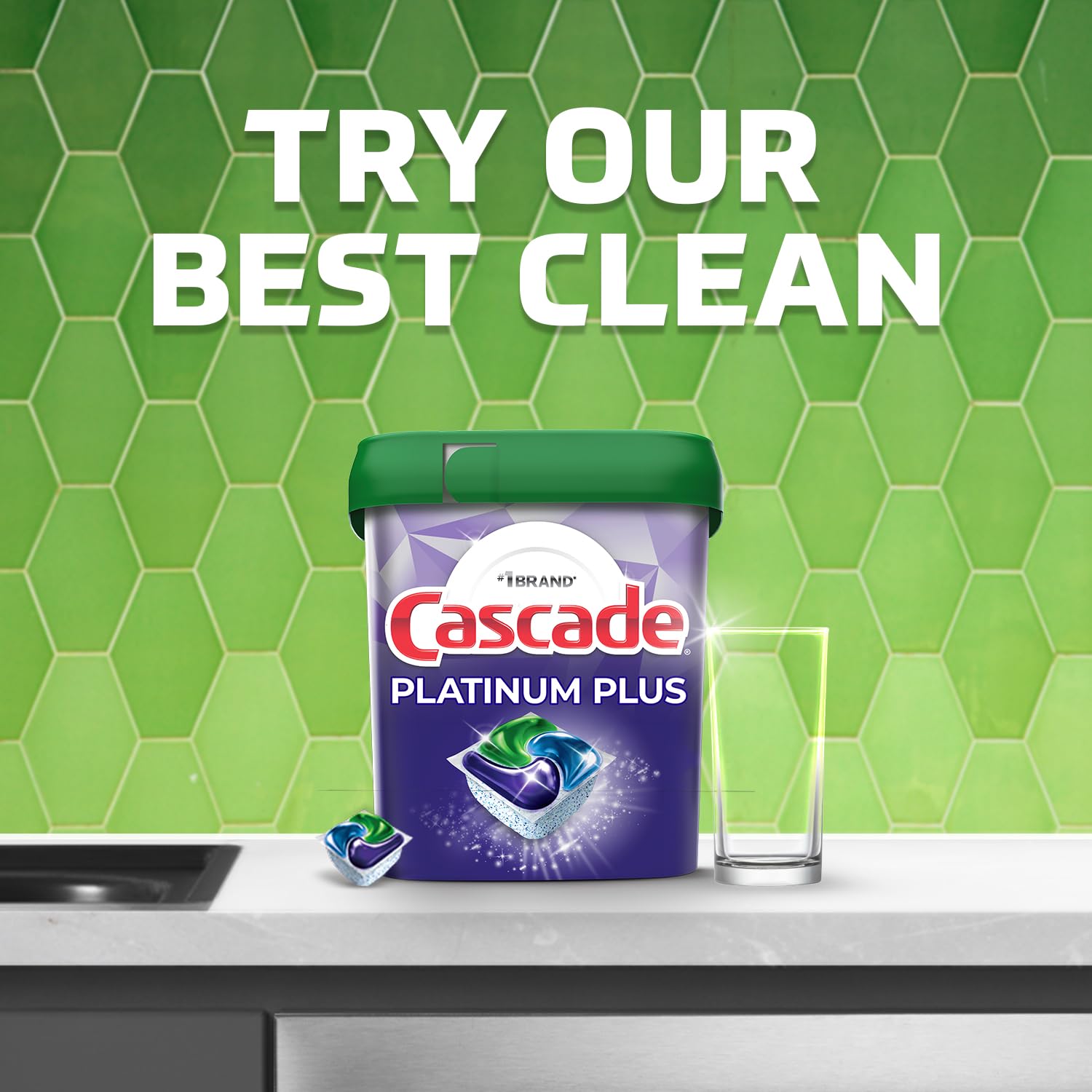 Cascade ActionPacs Dishwasher Detergent, Fresh Scent, 85-Count