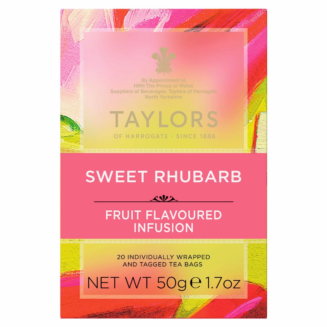 Taylors of Harrogate Sweet Rhubarb Infusion, 20 Teabags
