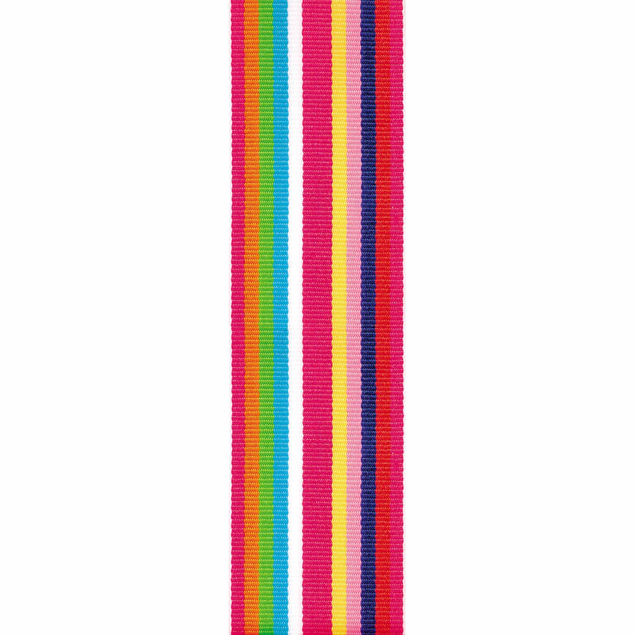 Offray Roman Stripe Craft Ribbon, 1 1/2-Inch x 9-Feet, Cotton Candy