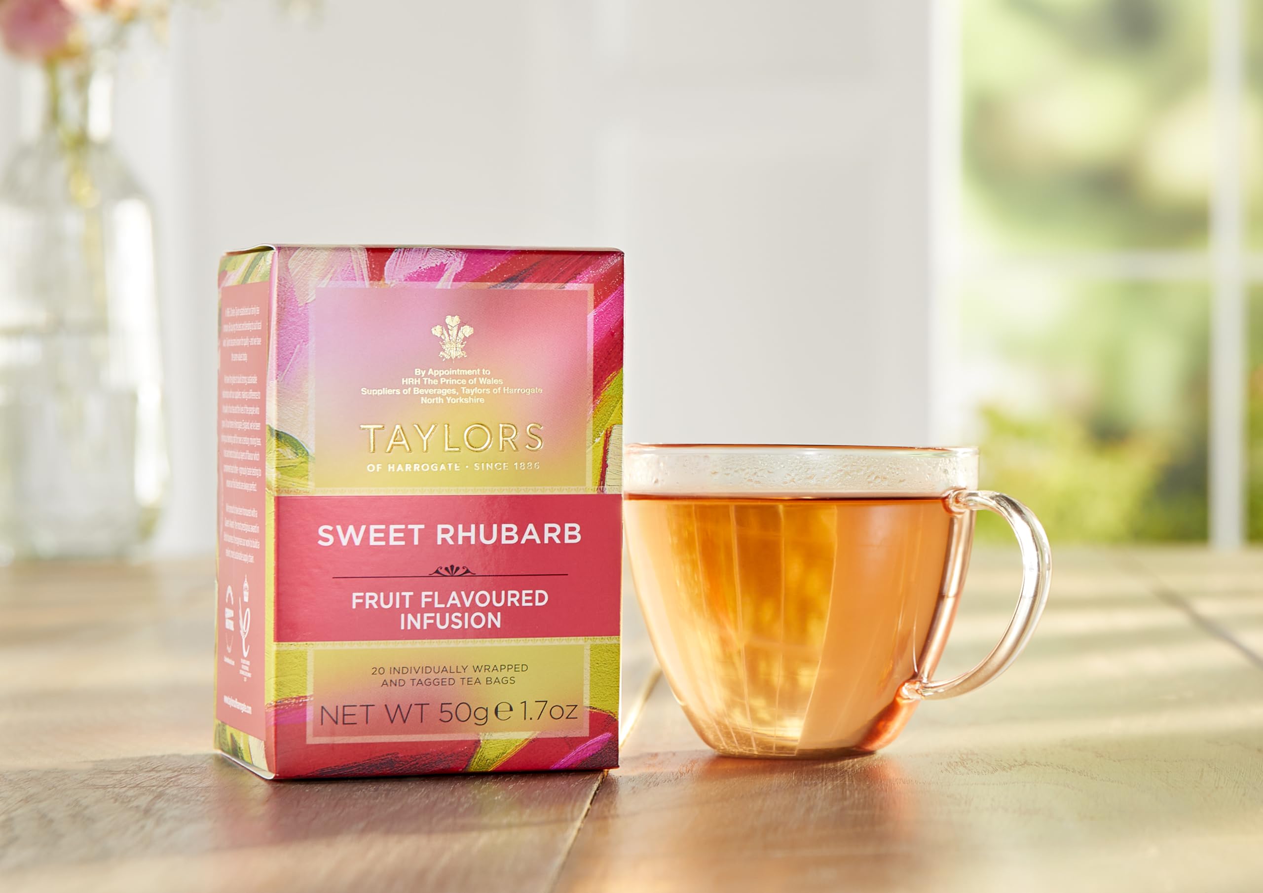 Taylors of Harrogate Sweet Rhubarb Infusion, 20 Teabags