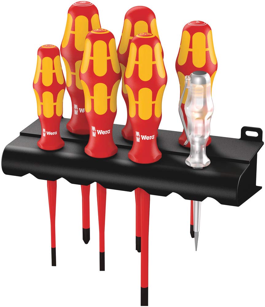 Wera 05006480001 Kraftform Plus Serie 100 Rack 160is Screwdriver Set (7 Piece)