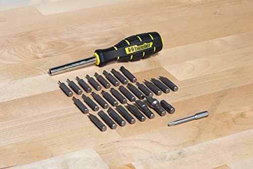 Wheeler Space Saver Screwdriver Set with Magnetic Screwdriver Handle, Bit Assortment and Storage Case for Maintenance