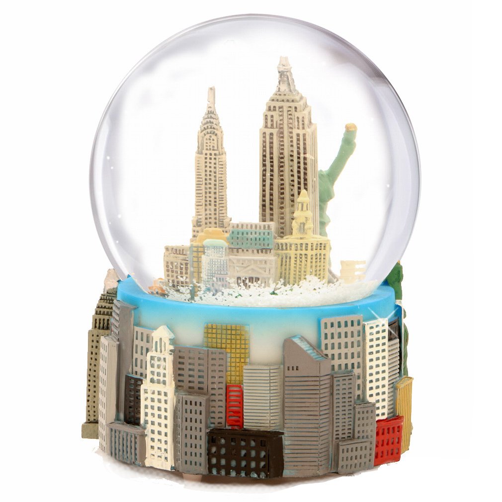 Musical New York City Snow Globe Skyline NYC [6 Inches]