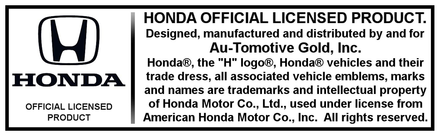 Au-TOMOTIVE GOLD, INC. Officially Licensed Teardrop Key Fob for Honda (Black)