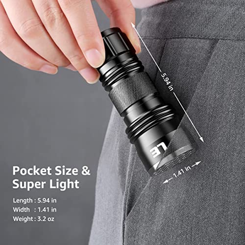 LE Black Light Flashlight, Small UV Lights with 21 LEDs, 395nm, Ultraviolet Light Detector for Invisible Ink Pens, Pet Dog Cat Urine Stain and More, AAA Batteries Included