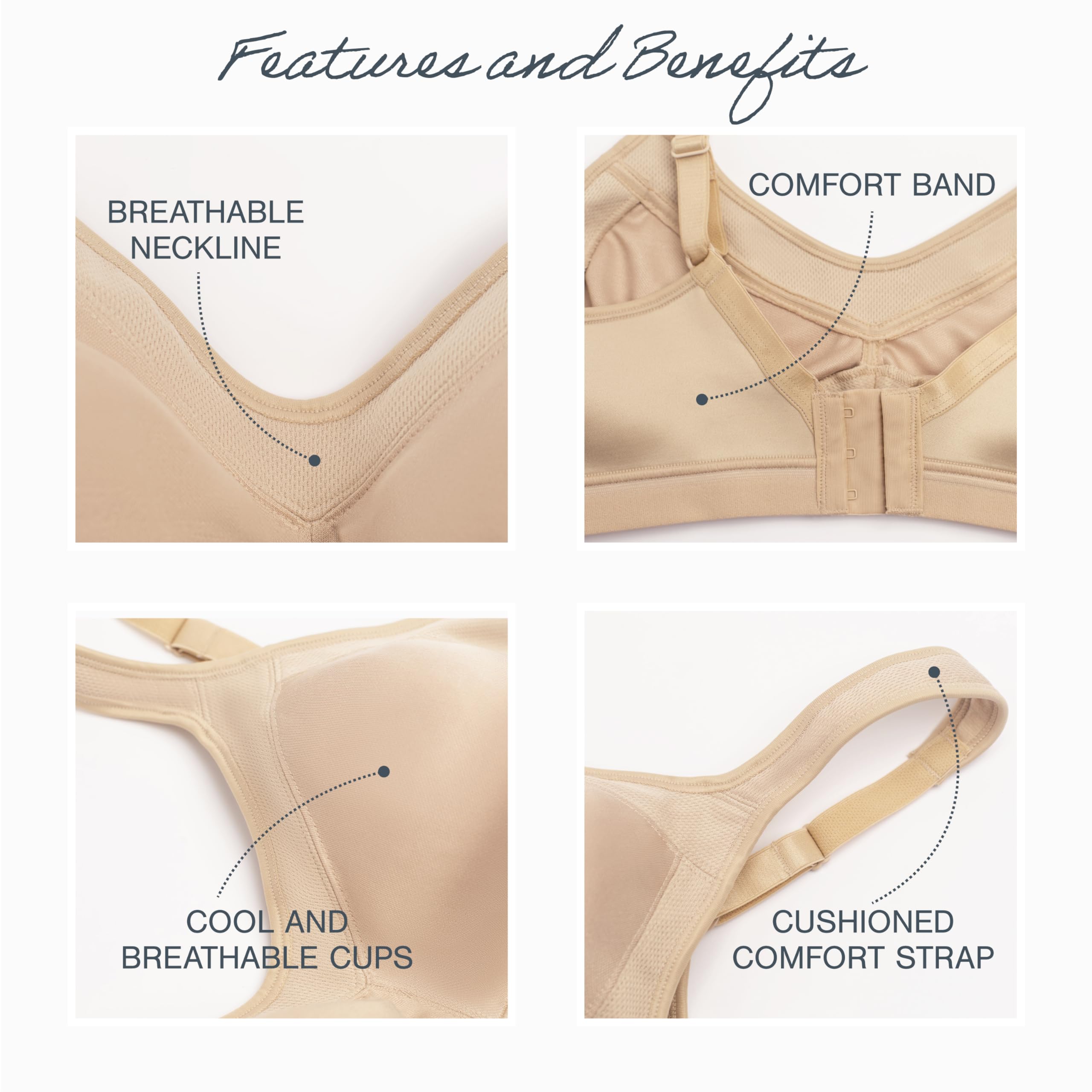 Playtex Women's 18 Hour Active Breathable Comfort Wireless Bra US4159
