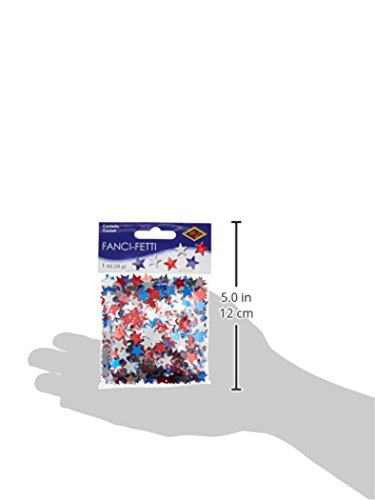 Fanci-Fetti Stars (red, silver, blue) Party Accessory (1 count) (1 Oz/Pkg)