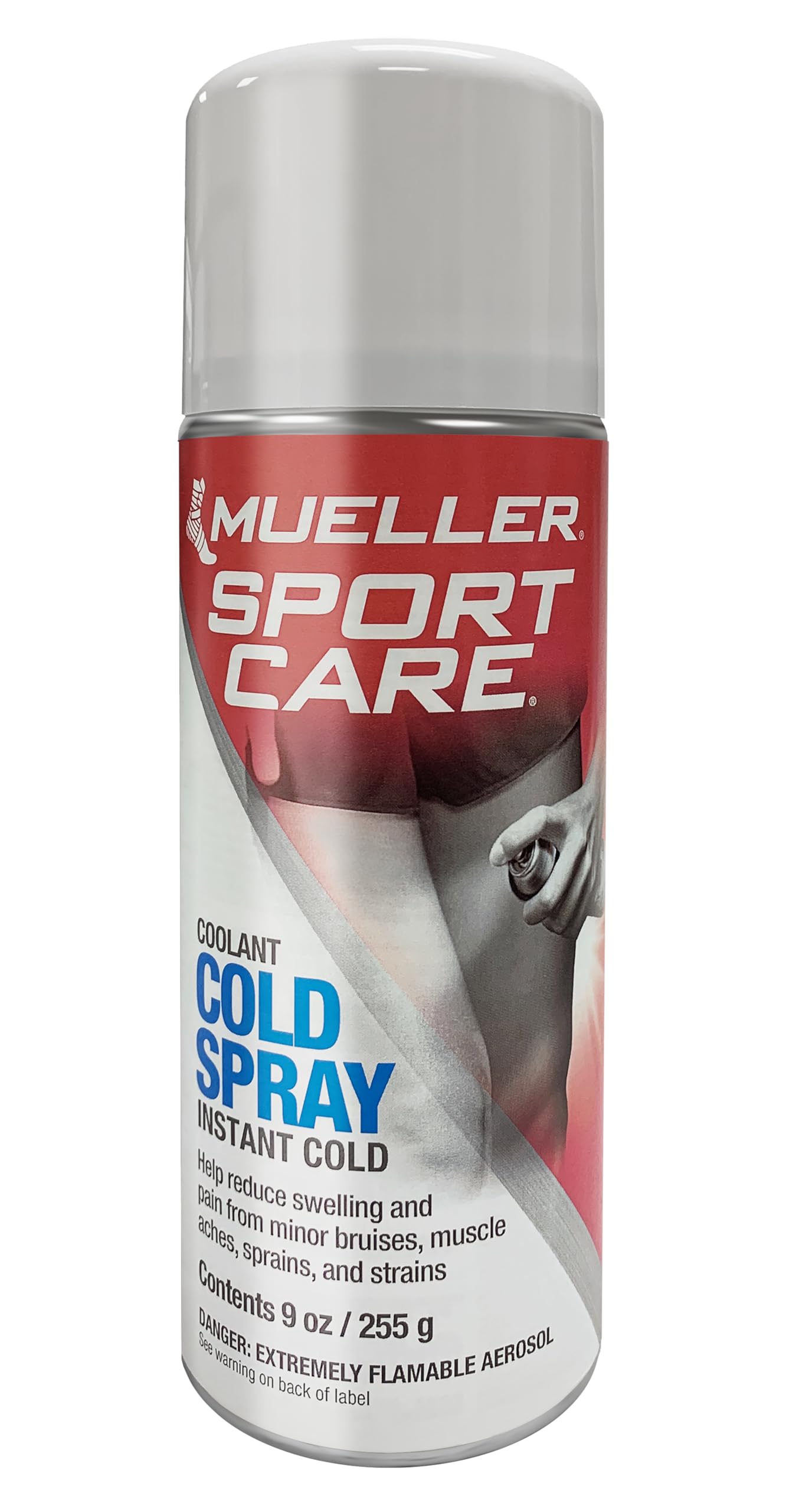 MUELLER Sports Medicine Coolant Cold Spray, Pain Relieving Athletic Spray for Pain & Swelling, First Aid, 9 Ounces