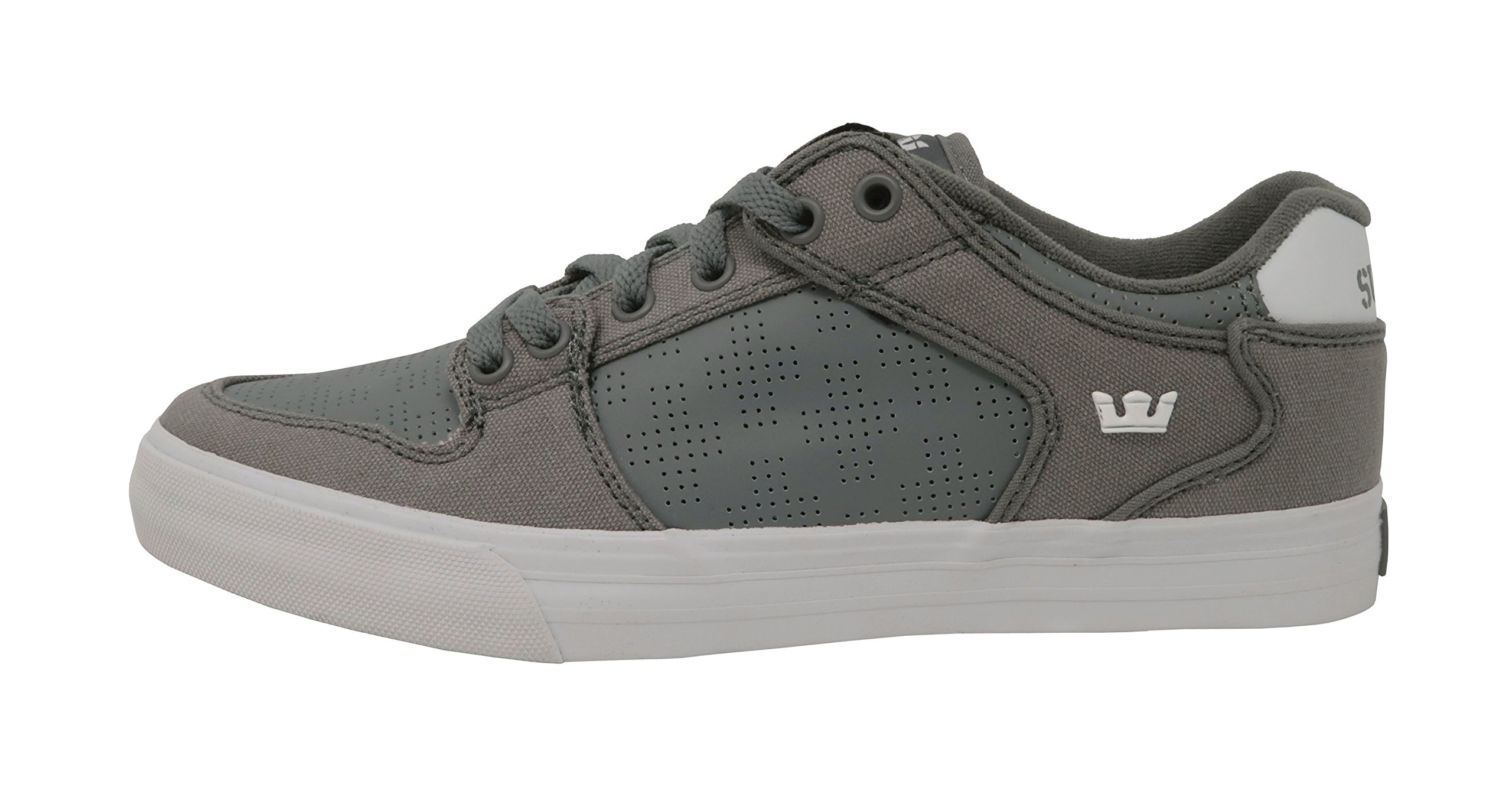 Supra Vaider Low Cross Men's Sneaker (8.0 D(M) US) Grey/White