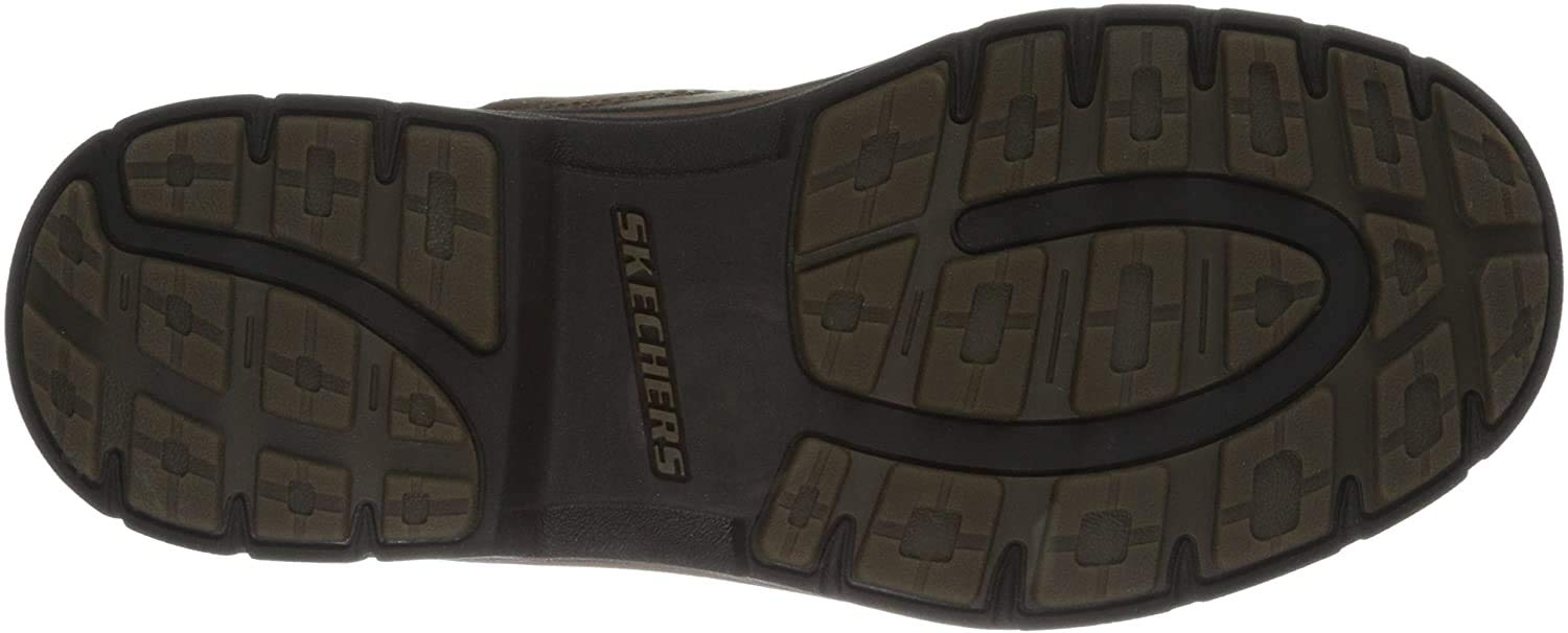 Skechers Men's Relaxed Fit Segment-Dorton Boot, Dark Brown, 6.5 M US