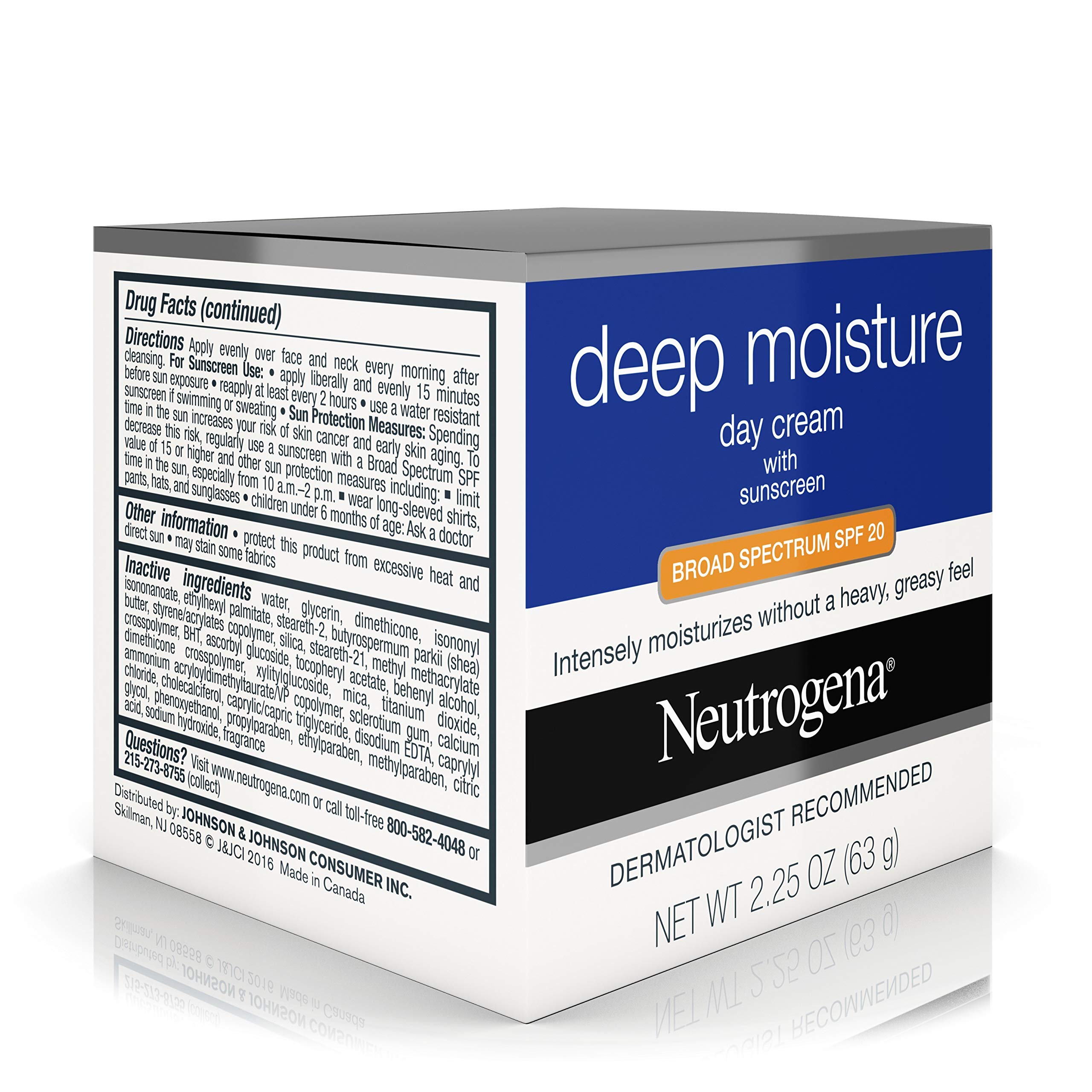 Neutrogena Deep Moisture Day Cream SPF 20, 2.25 Ounce