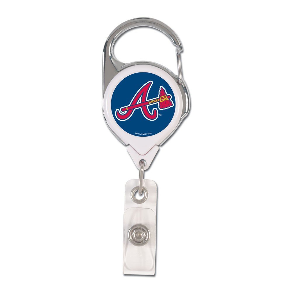 Wincraft MLB Atlanta Braves Retractable Premium Badge Holder, Team Color, One Size