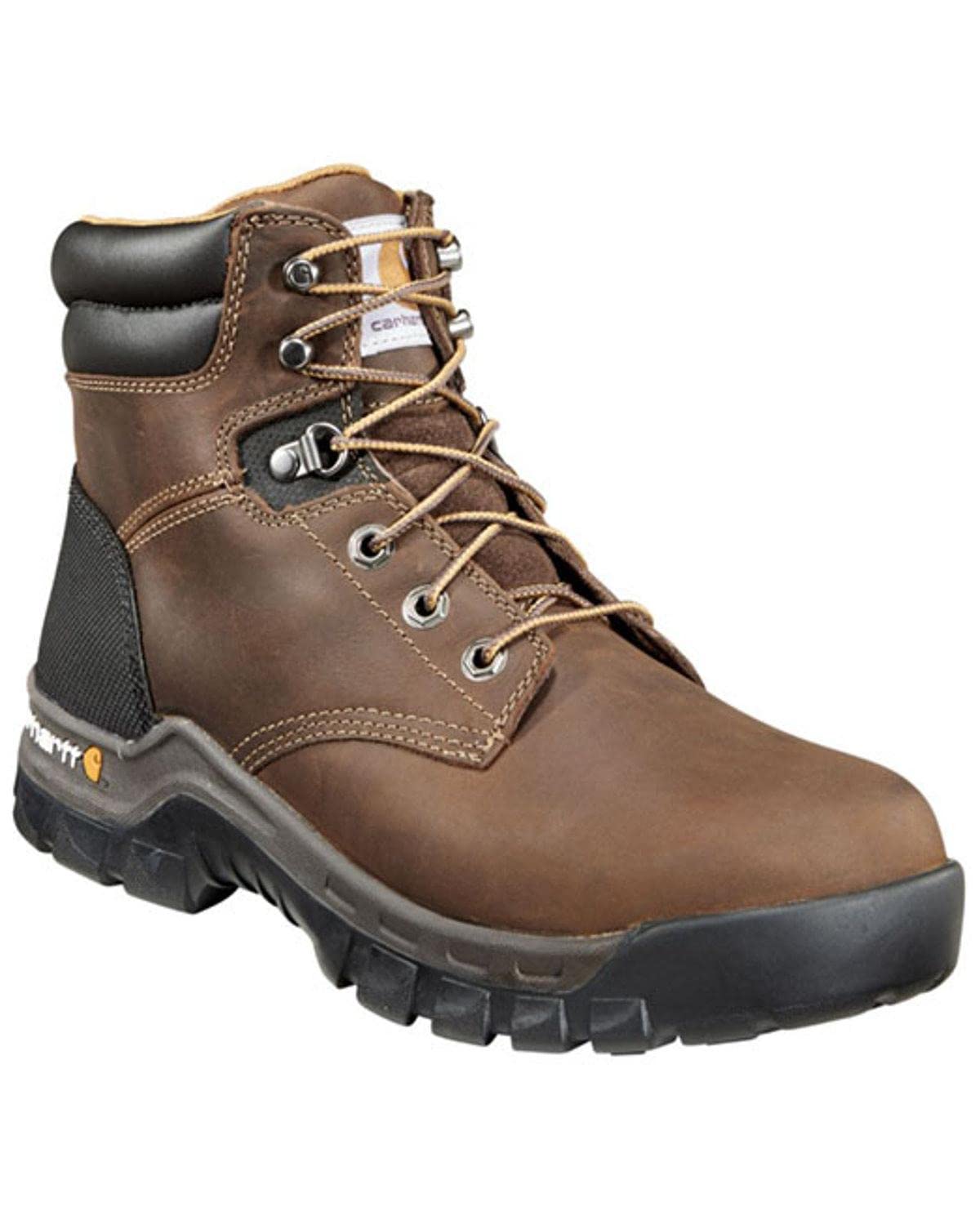 Carhartt Men's Rugged Flex 6" Comp Toe Work Boot, Brown Oil Tanned Leather, 12