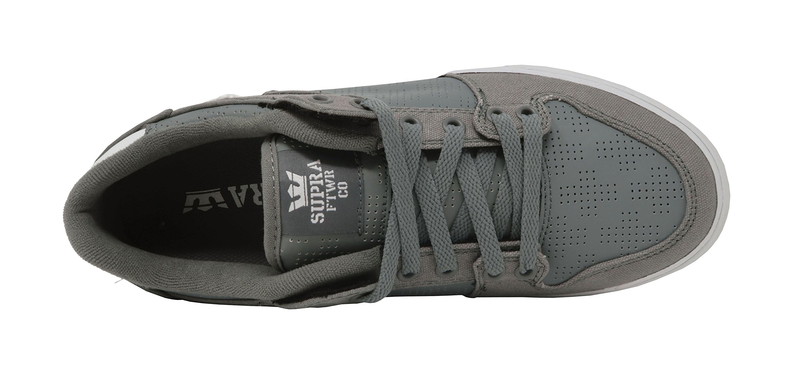 Supra Vaider Low Cross Men's Sneaker (8.0 D(M) US) Grey/White