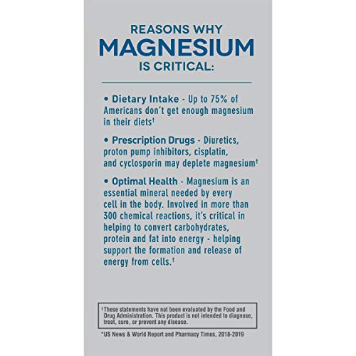 Mag-Ox 400 Magnesium Mineral Dietary Supplement Tablets, 483 mg Magnesium Oxide, Pharmaceutical Grade, 120 Count, (Pack of 2)