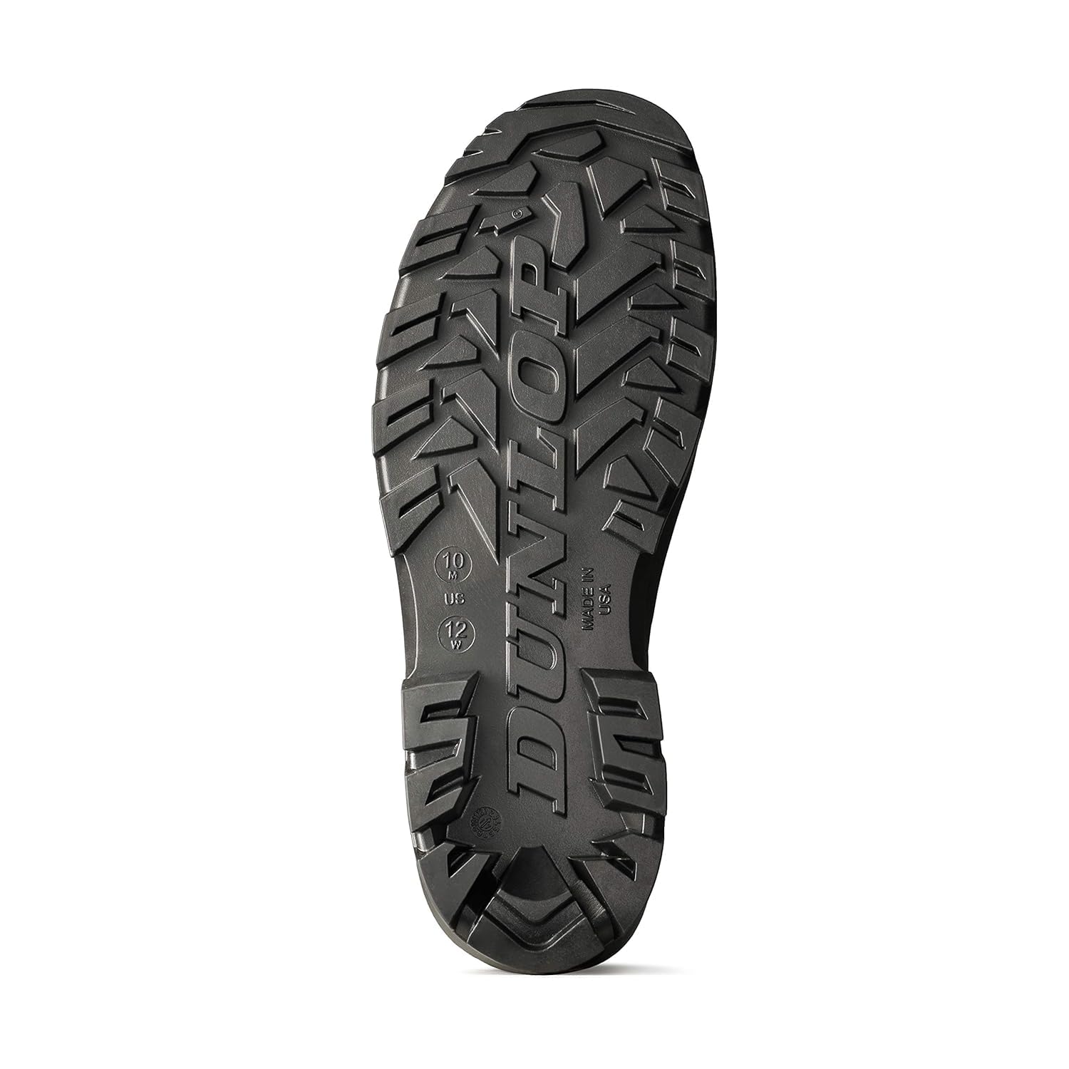 DUNLOP Protective Footwear, Chesapeake Steel Toe, 100% Waterproof, Lightweight, Industrial and Construction PVC Boots, Slip Resistant, 8677677.09, Size 9 US, Black