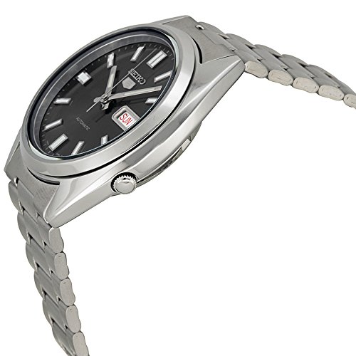 SEIKO 5 Mens Automatic Watch SNXS79 with Black Dial and Silver Stainless Steel Bracelet