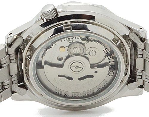 SEIKO 5 Mens Automatic Watch SNXS79 with Black Dial and Silver Stainless Steel Bracelet