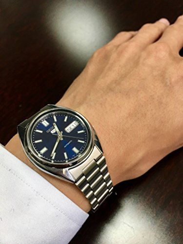 SEIKO 5 Mens Automatic Watch SNXS79 with Black Dial and Silver Stainless Steel Bracelet
