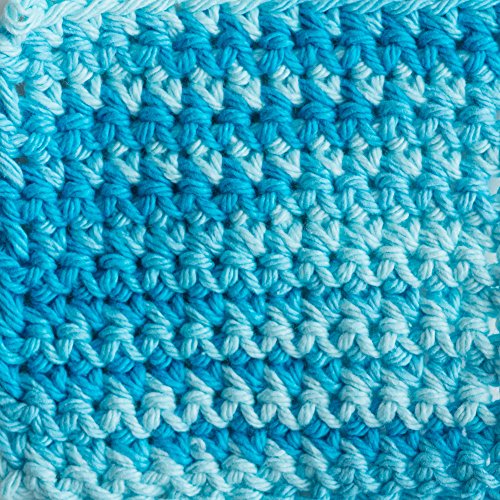Lily Sugar 'N Cream The Original Ombre Yarn, 2oz, Gauge 4 Medium, 100% Cotton, Swimming Pool - Machine Wash & Dry