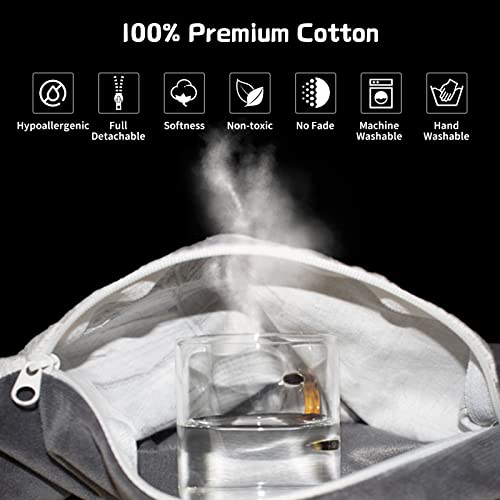 Baby Lounger Bed Cover 100% Cotton Breathable Newborn Sleeping Bed Cover Co Sleeping Nest Bed Machine Washable, Strong Zipper, Adjustable Size