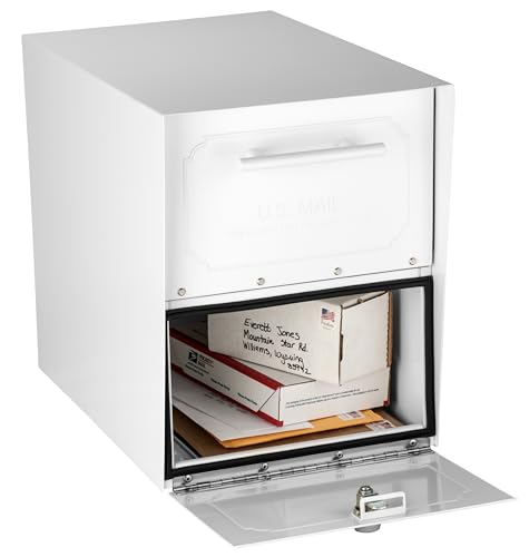 Architectural Mailboxes Oasis Classic Large High Security Parcel Mailbox, White