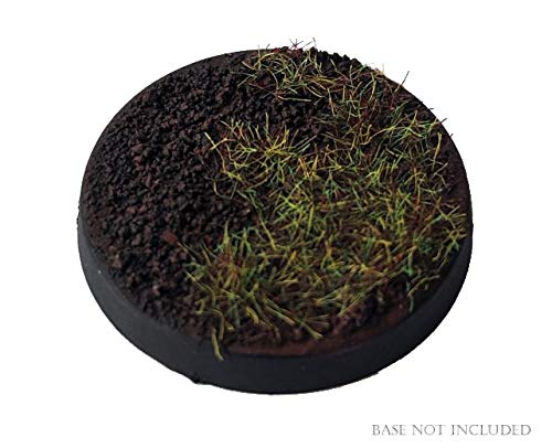 Stonehaven Miniatures Static Grass, Warm Green - 2mm Length Fibers - Master Quality Base & Scenery Flock - Realistic Texture & Detail - for 28mm Scale Table Top War Game Miniatures - Made in USA