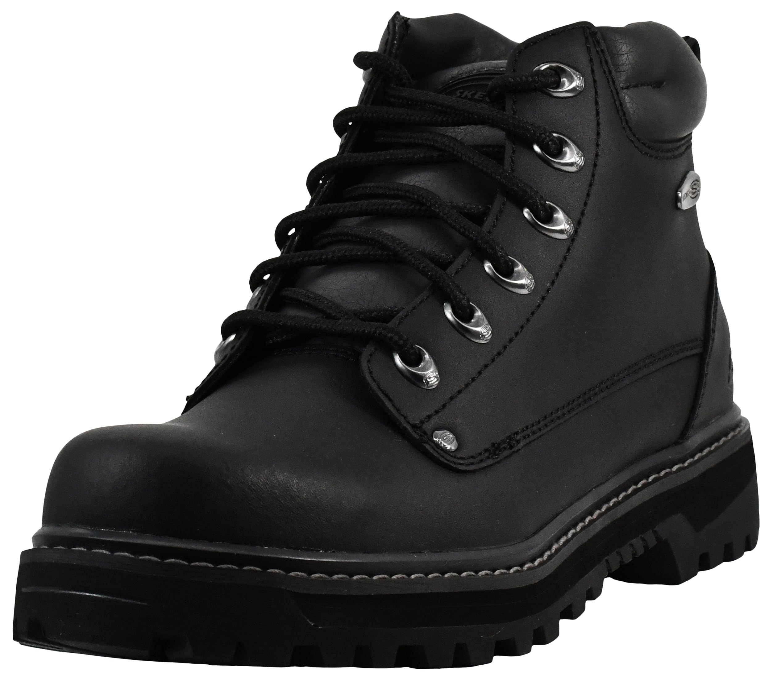 Skechers Men's Pilot Utility Boot,Black,10 M US