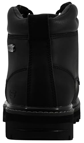 Skechers Men's Pilot Utility Boot,Black,9.5 M US