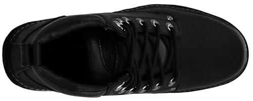 Skechers Men's Pilot Utility Boot,Black,9.5 M US