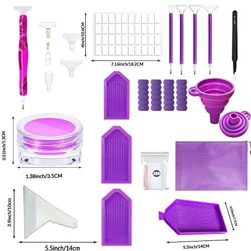 60 Slots Diamond Painting Storage Containers,Upgraded Diamond Art Accessories and Tools,Portable Diamond Painting Accessories Kits Organizer Case for Diamond Art Craft - Graffiti Pattern