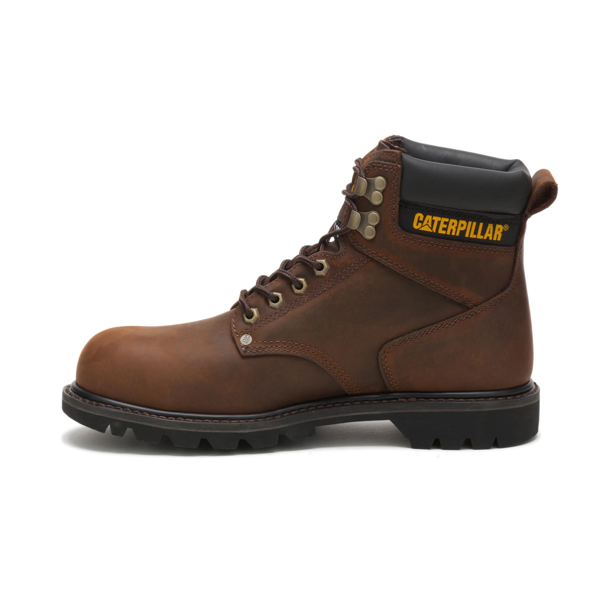 Cat Footwear Men's Second Shift Steel Toe Work Boot, Dark Brown, 12