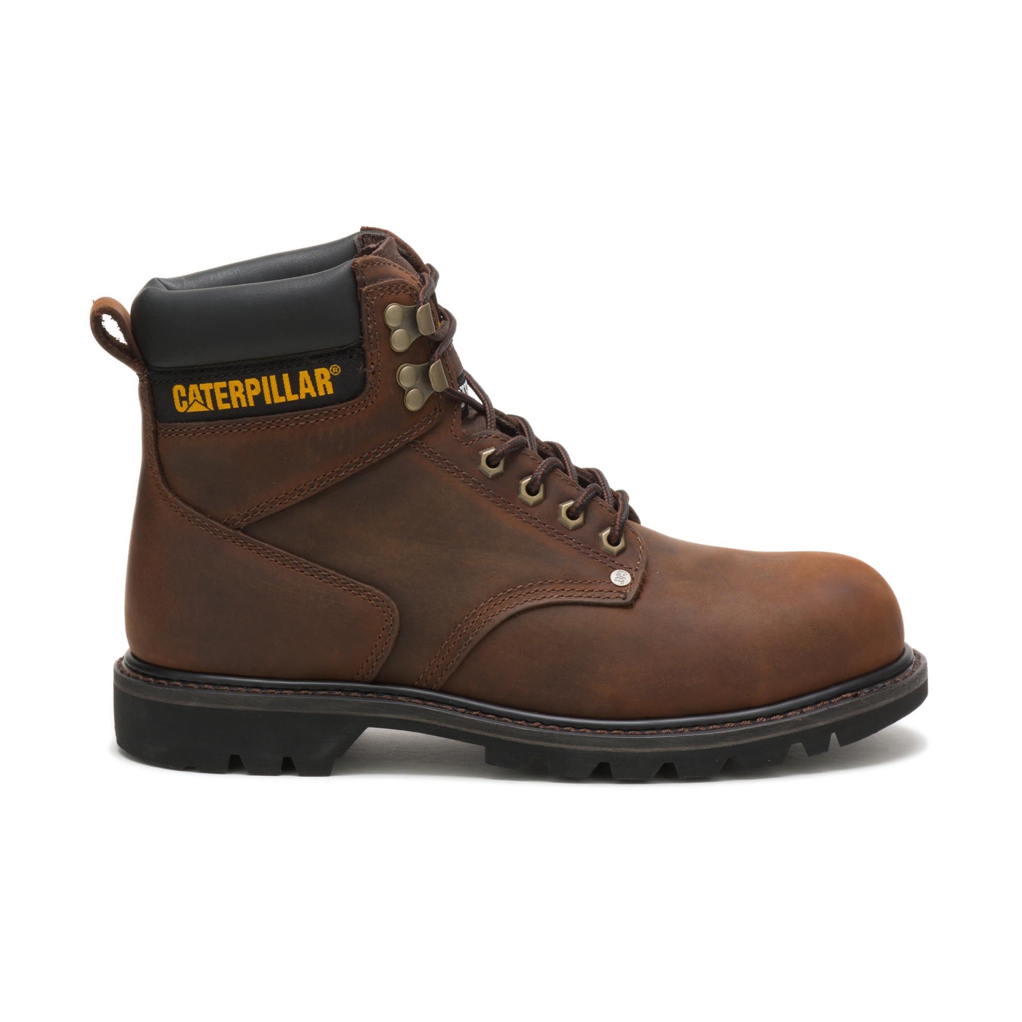 Cat Footwear Men's Second Shift Steel Toe Work Boot, Dark Brown, 12