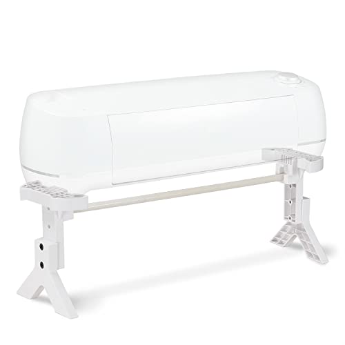 AOOIIN Adjustable Stand for Cricut Maker and Explore Air Series, Extra Legs Stand for Cricut Riser with Vinyl Roll Holder Rod for Cricut Accessories, Space Expansion and Organizer for Cricut Machine