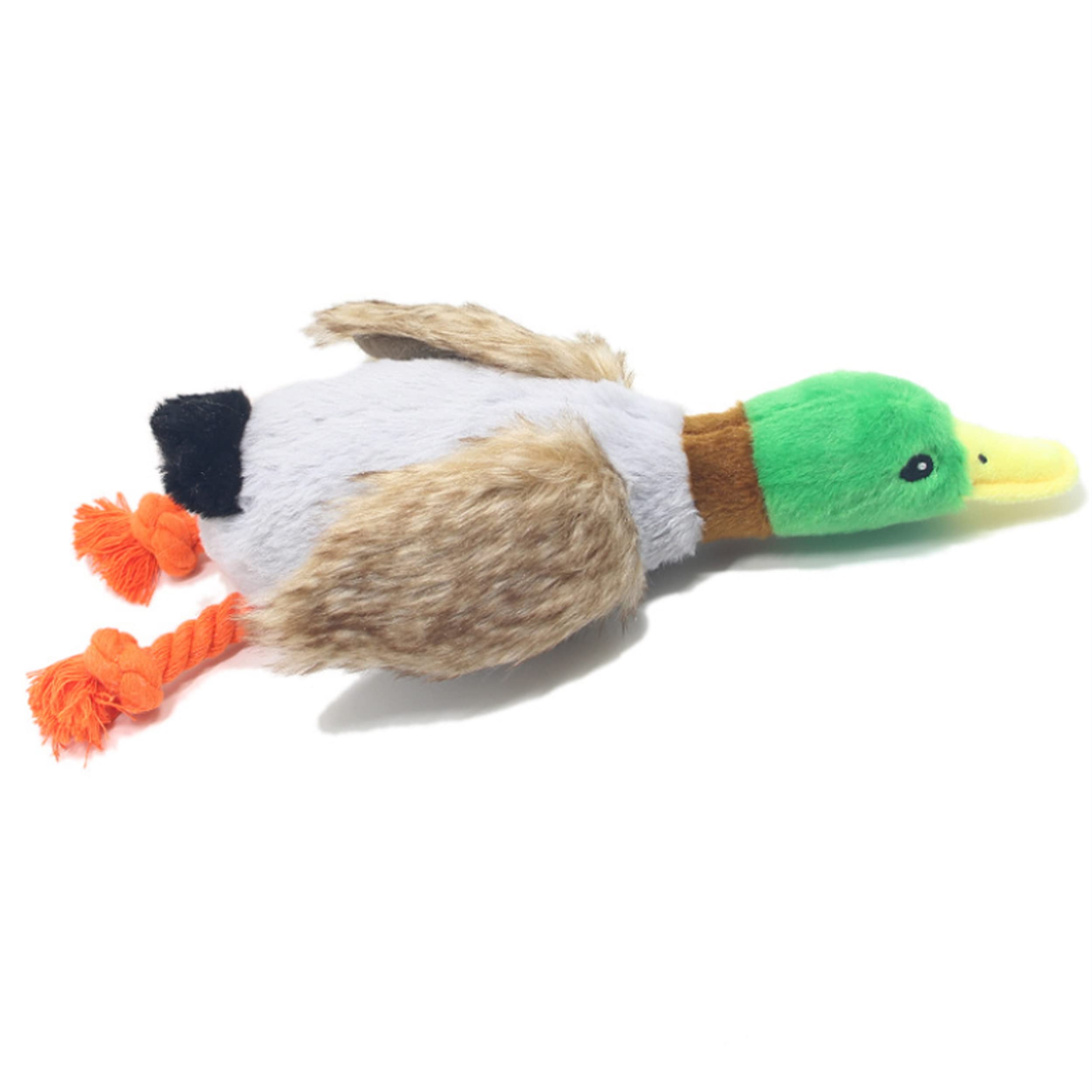 JSBlueRIdge Squeaky Plush Dog Duck Chew Toy - Keep Your Dog Busy and Happy - Set of 1