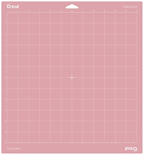 Cricut FabricGrip Adhesive Cutting Mat 12" x 12", High Density Fabric Craft Cutting Mat, Made of High-Quality Material to Withstand Increased Pressure. Use For Cricut Explore/Cricut Maker, (2 CT)
