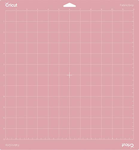 Cricut FabricGrip Adhesive Cutting Mat 12" x 12", High Density Fabric Craft Cutting Mat, Made of High-Quality Material to Withstand Increased Pressure. Use For Cricut Explore/Cricut Maker, (2 CT)