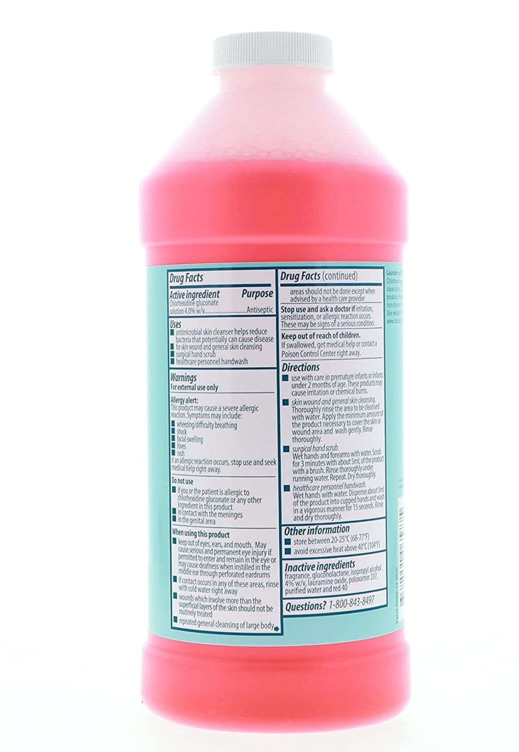 Hibiclens – Antimicrobial and Antiseptic Soap and Skin Cleanser – 32 oz – for Home and Hospital – 4% CHG