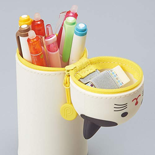 LIHIT LAB. PuniLabo Stand Up Pen Case (Pen Holder) Tiger Cat A7712-11