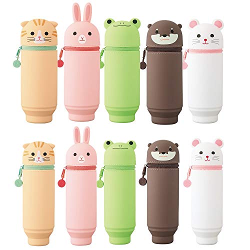 LIHIT LAB. PuniLabo Stand Up Pen Case (Pen Holder) Tiger Cat A7712-11