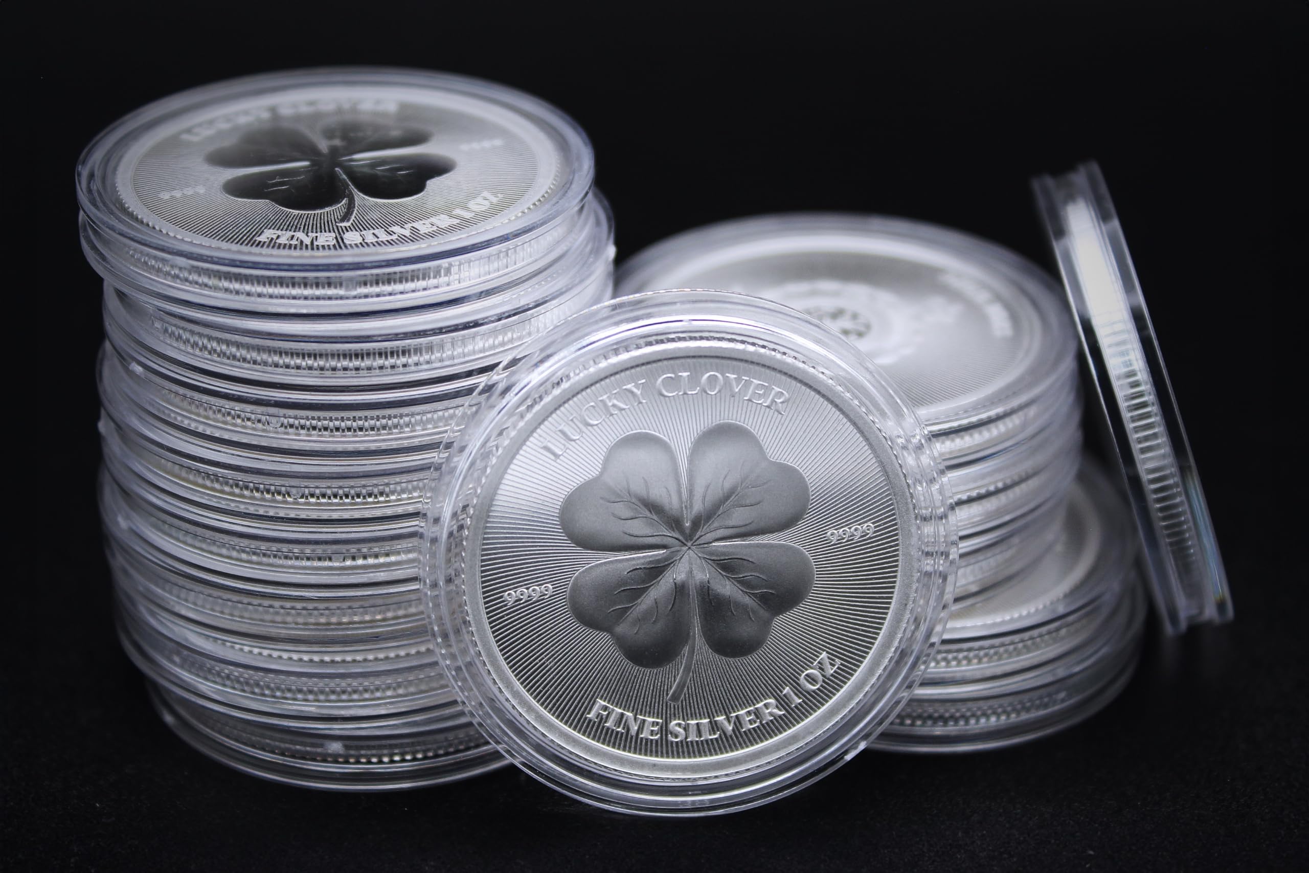 2023-1 oz Silver Lucky Clover Coin Brilliant Uncirculated (in Capsule) with Certificate of Authenticity $2 Seller BU