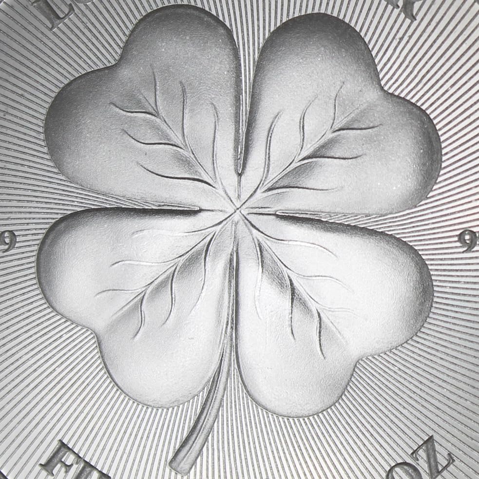 2023-1 oz Silver Lucky Clover Coin Brilliant Uncirculated (in Capsule) with Certificate of Authenticity $2 Seller BU