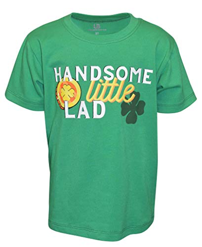 Unique Baby Boys Handsome Little Lad St Patrick's Day T-Shirt (3t, Little Lad)