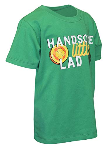 Unique Baby Boys Handsome Little Lad St Patrick's Day T-Shirt (3t, Little Lad)