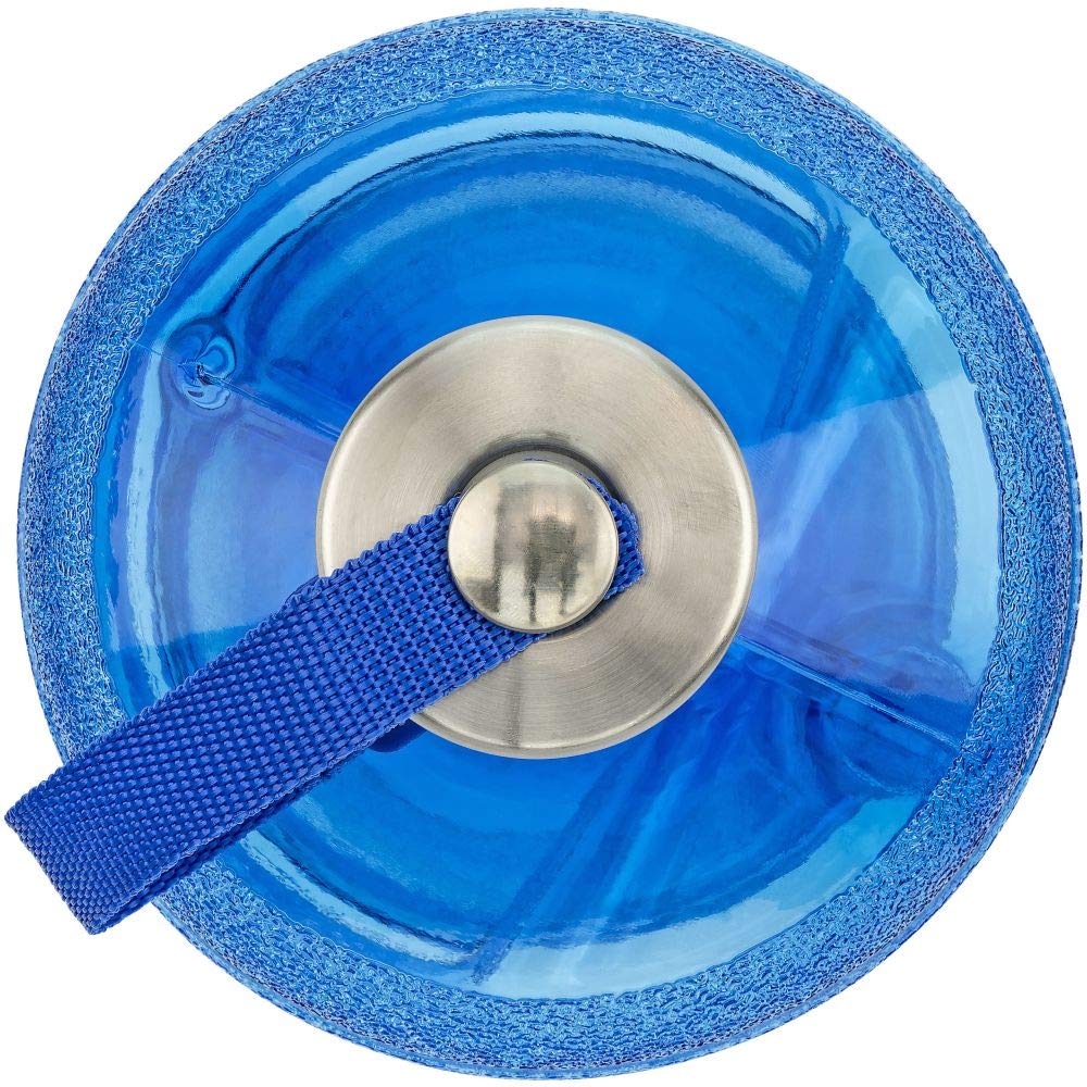 Southern Homewares SH-10323 1 Gallon BPA Free Plastic Water Bottle for Cold Liquids With Attached Leak Proof Screw Lid-For Gym Office Daily Use, Blue, One Size