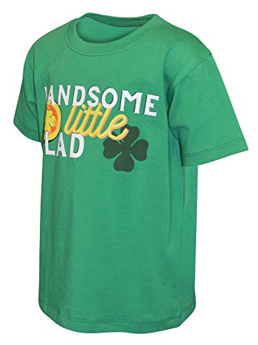 Unique Baby Boys Handsome Little Lad St Patrick's Day T-Shirt (3t, Little Lad)