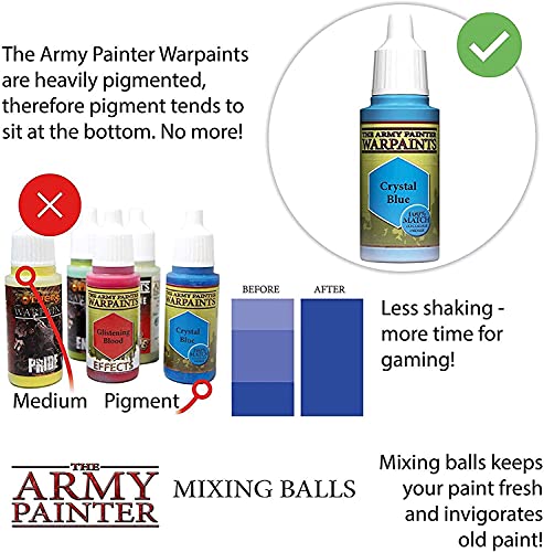 The Army Painter Paint Set - Miniature Painting Kit with 100 Rustproof Mixing Balls & 60 Nontoxic Acrylic Paints for Wargamers Hobby Model Paints for Plastic Models - Mini Figure Painting Kit
