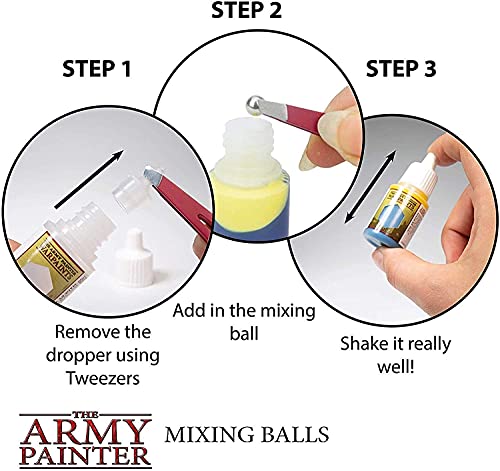 The Army Painter Paint Set - Miniature Painting Kit with 100 Rustproof Mixing Balls & 60 Nontoxic Acrylic Paints for Wargamers Hobby Model Paints for Plastic Models - Mini Figure Painting Kit